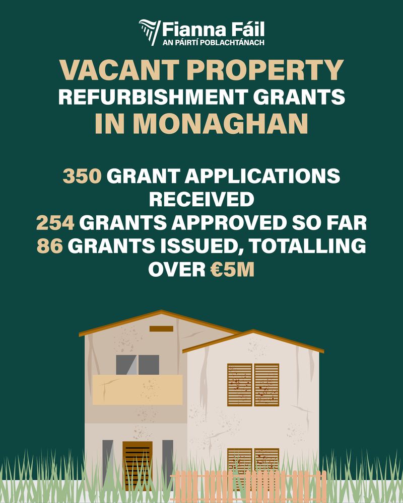 “Thousands of Derelict Buildings Transformed Into New Homes Through Government Grants” – Deputy ...